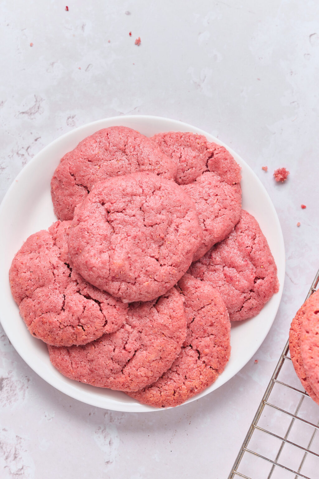 Strawberry Cookies | Baked Bree
